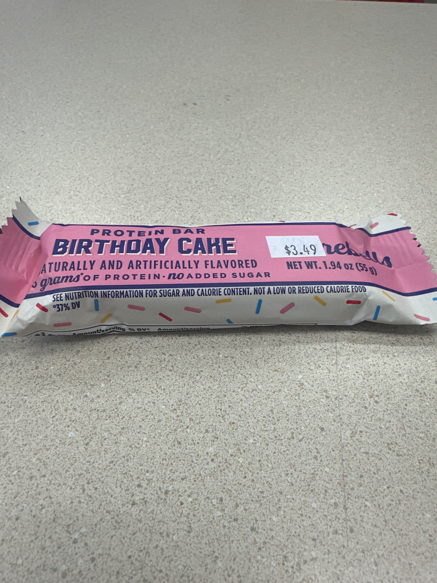 Barebell Protein Bar Birthday Cake – Semper Fi Nutrition