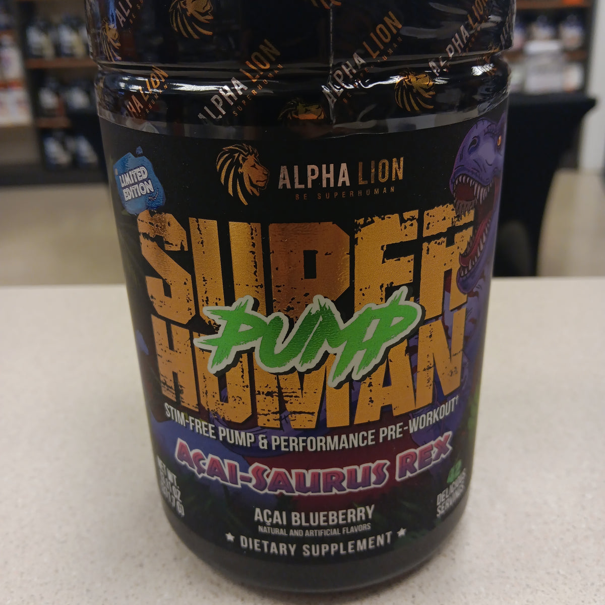 ALPHA LION SUPER HUMAN PUMP ACAI-SAURUS REX Flavor – Semper Fi Nutrition