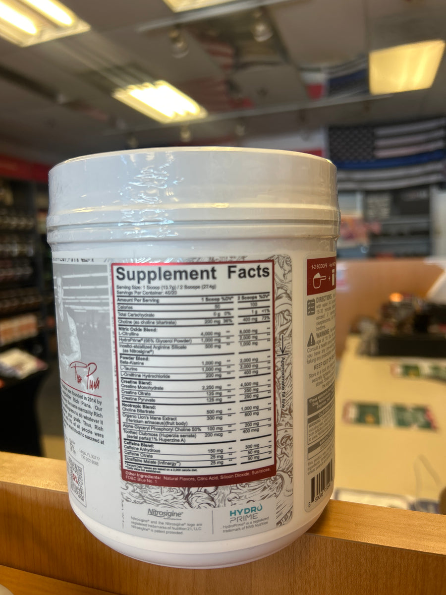 Muscle stretching pumps pre workout Reloaded blue raspberry – Semper Fi ...