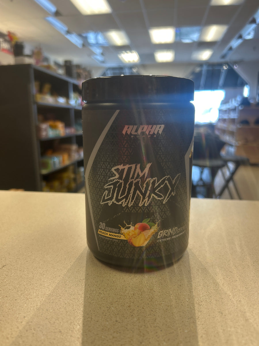 Alpha Supps STIM JUNKY peach mango – Semper Fi Nutrition