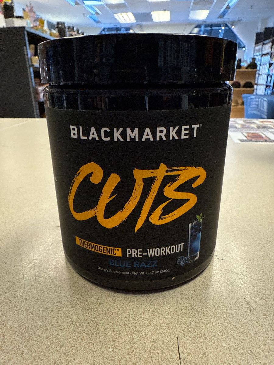 Black Market Cuts Thermogenic Pre-Workout Blue Razz – Semper Fi Nutrition