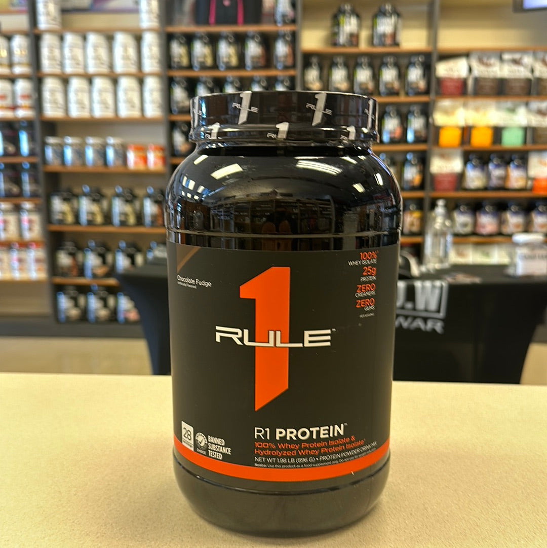 Rule 1 Protein Isolate 2lb Chocolate Fudge – Semper Fi Nutrition