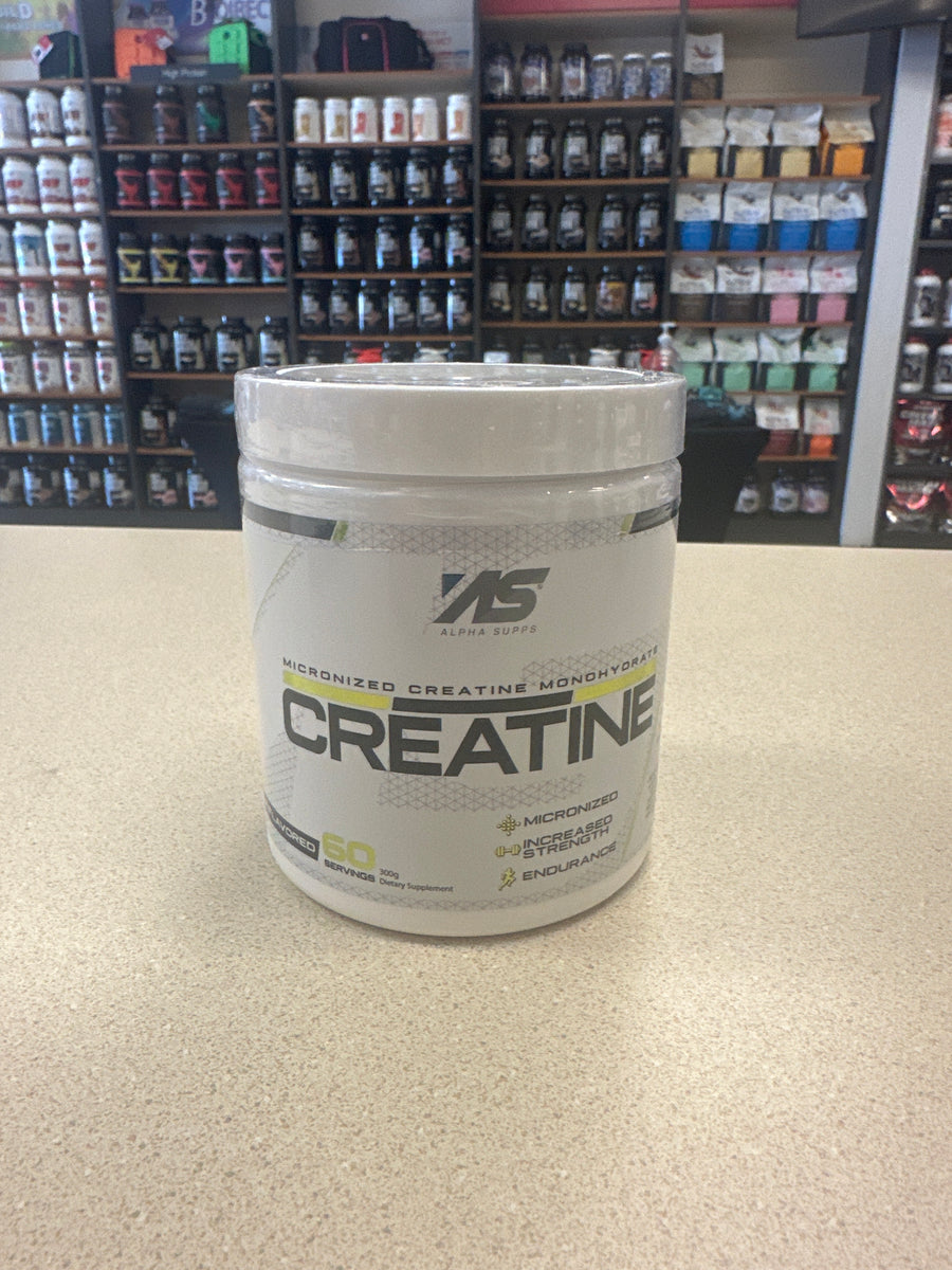 Alpha Supps Creatine Monohydrate Micronized Unflavored 60 Servings ...