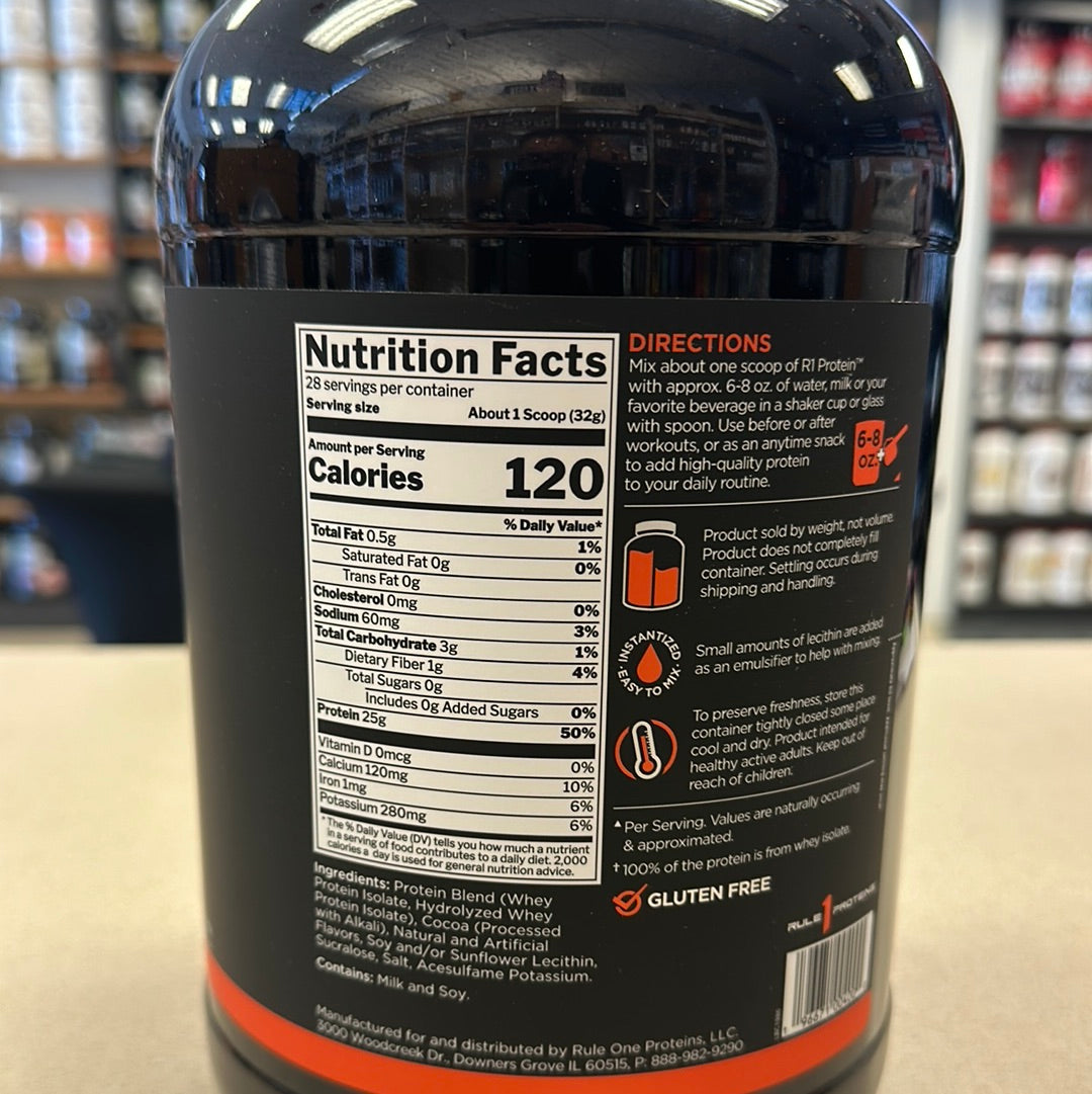 Rule 1 Protein Isolate 2lb Chocolate Fudge – Semper Fi Nutrition