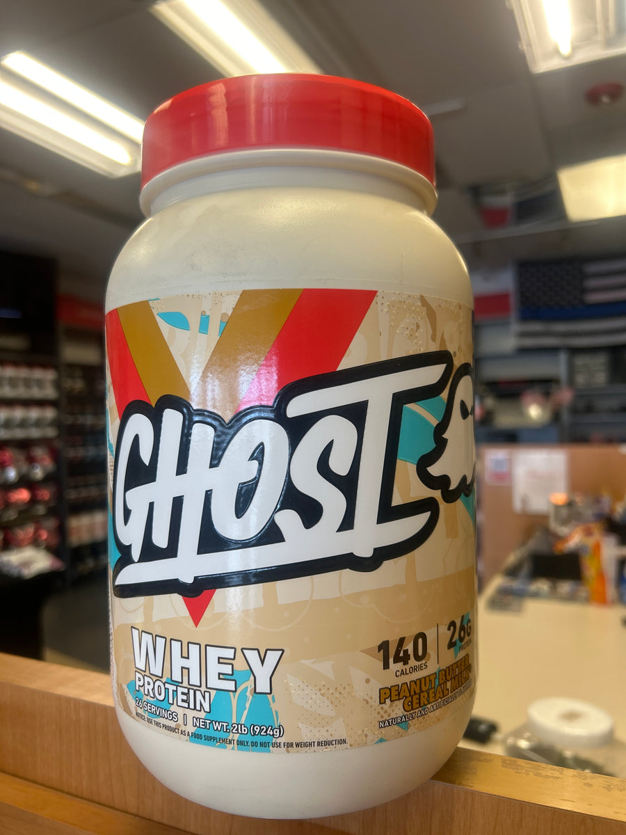 GHOST Whey Protein Powder, Peanut Butter Cereal Milk - 2LB Tub, 26G of ...
