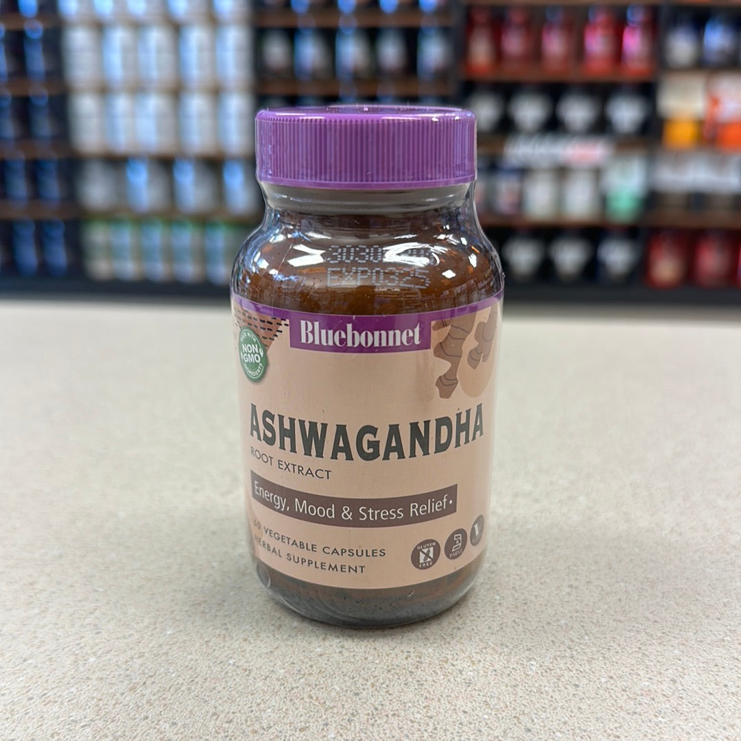 Bluebonnet Ashwagandha Root Extract Stress Relief 60 Capsules – Semper ...