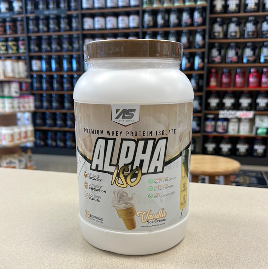 Alpha Supps Alpha Iso Vanilla Ice Cream 2lb 28 Servings – Semper Fi ...