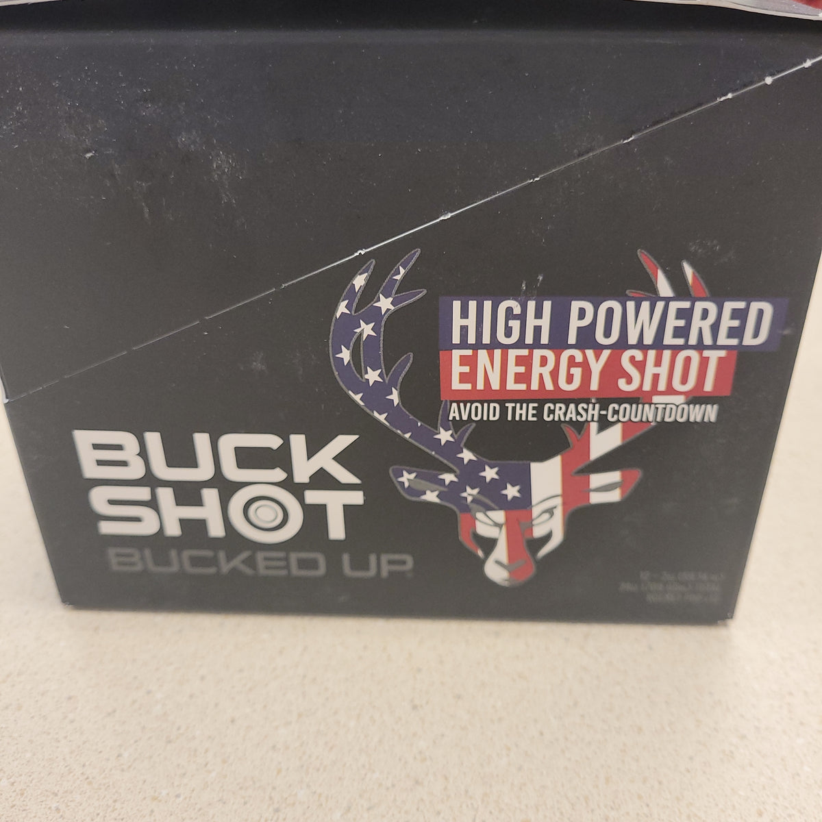 Buck Shot Energy Shot 12 Pack Rocket Pop Flavor – Semper Fi Nutrition
