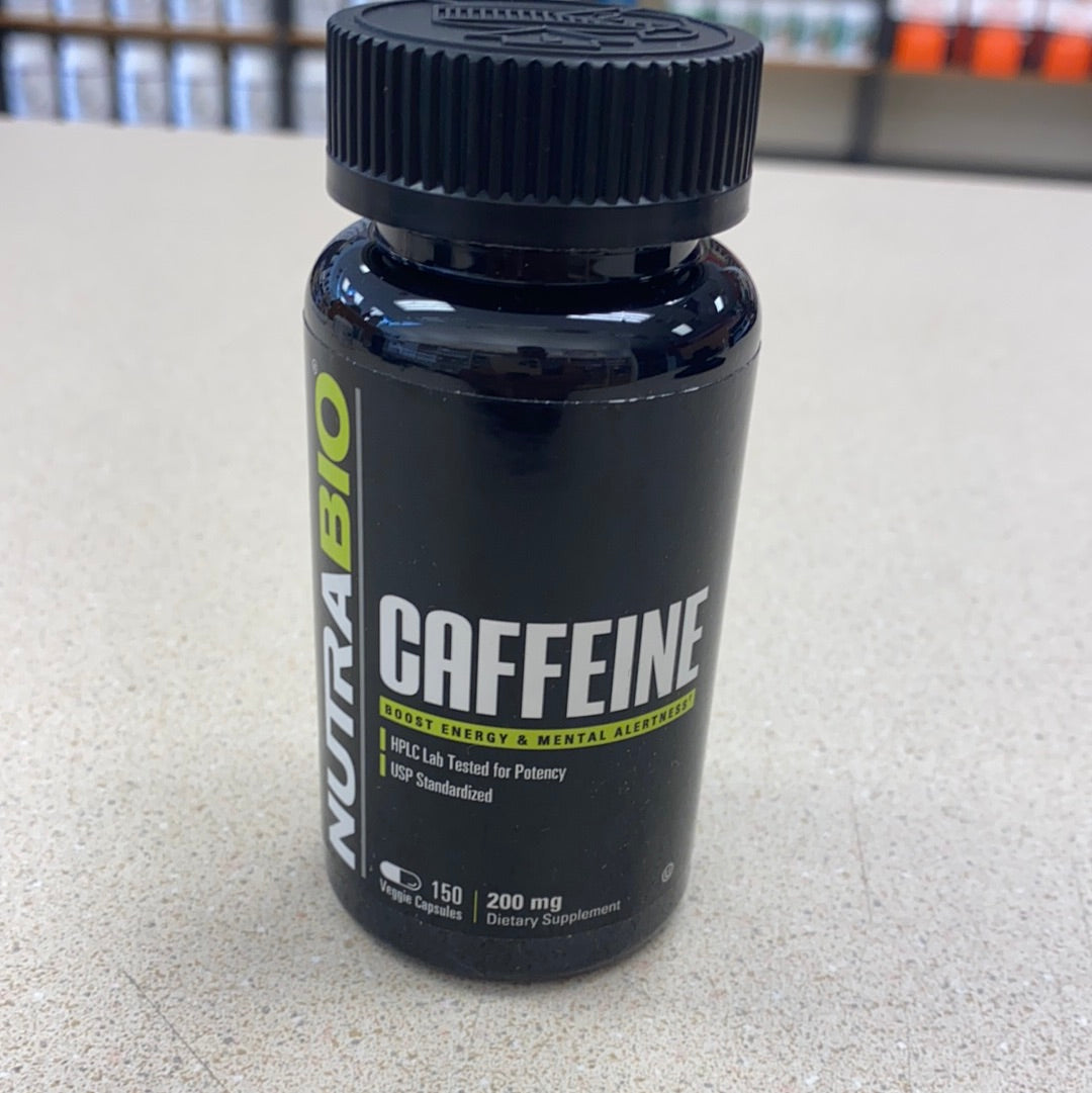 Shop Nutrabio Caffeine Capsules 200mg 150 count – Semper Fi Nutrition