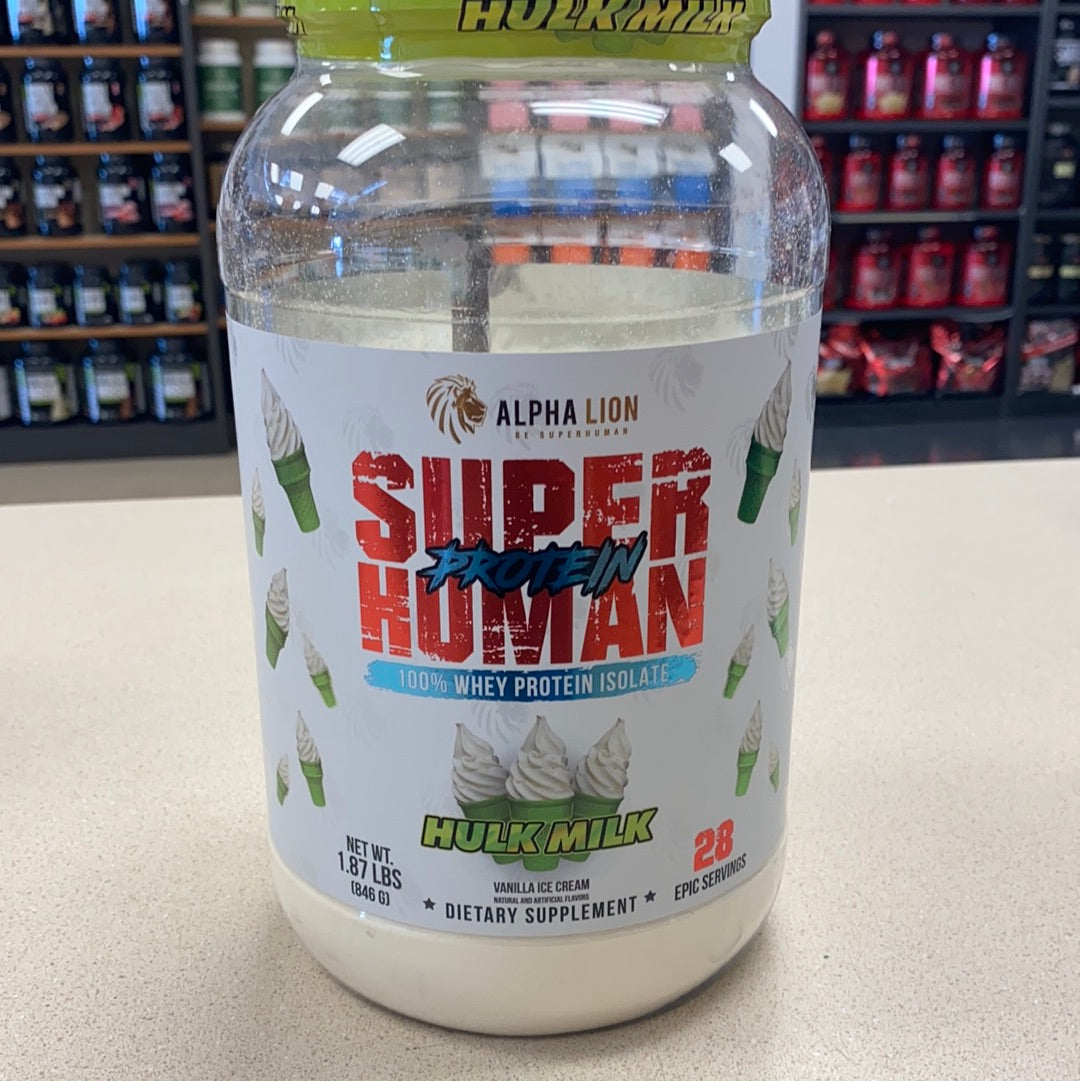 ALPHA LION Superhuman Whey Protein Powder 28 Servings, Hulk Milk ...