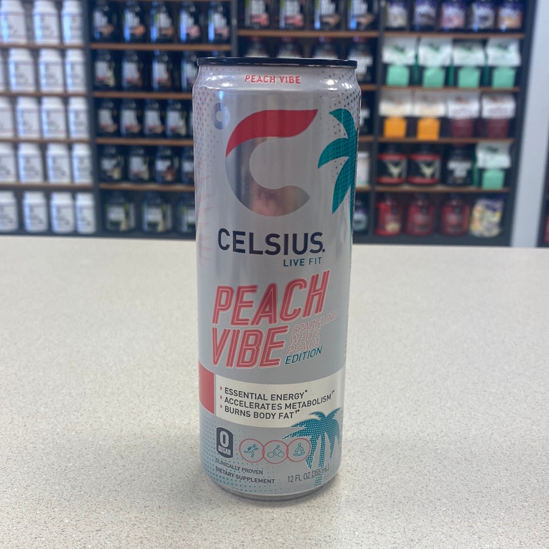 Celsius Sparkling Peach Vibe – Semper Fi Nutrition