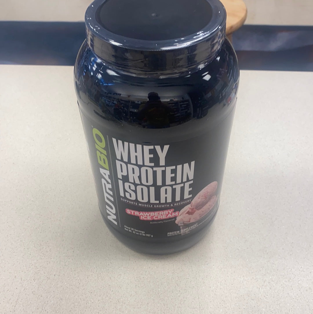 Nutra Bio Whey Isolate Strawberry – Semper Fi Nutrition