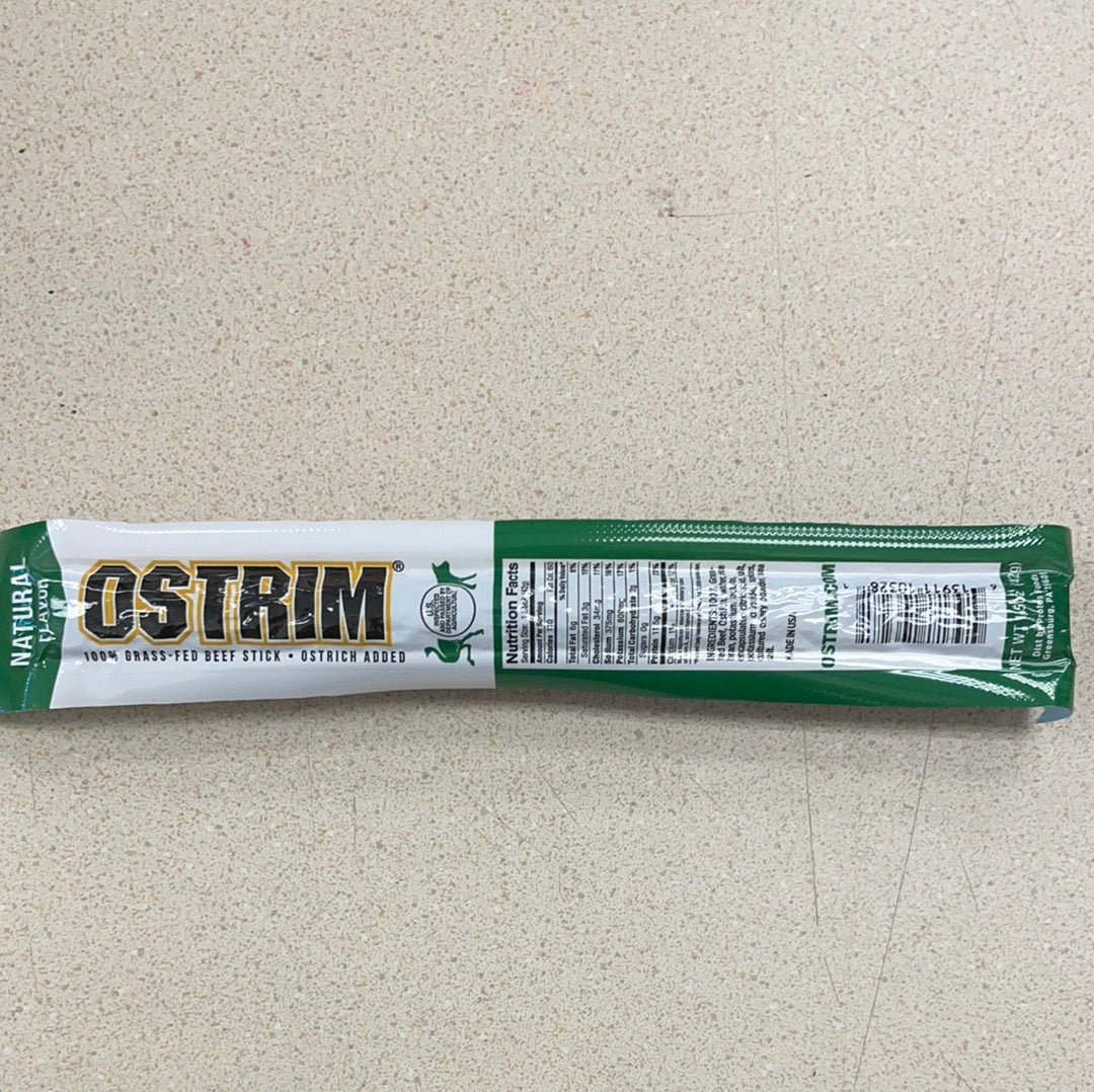 Ostrim Natural Beef/Ostrich Stick: Protein-Packed Snack – Semper Fi ...