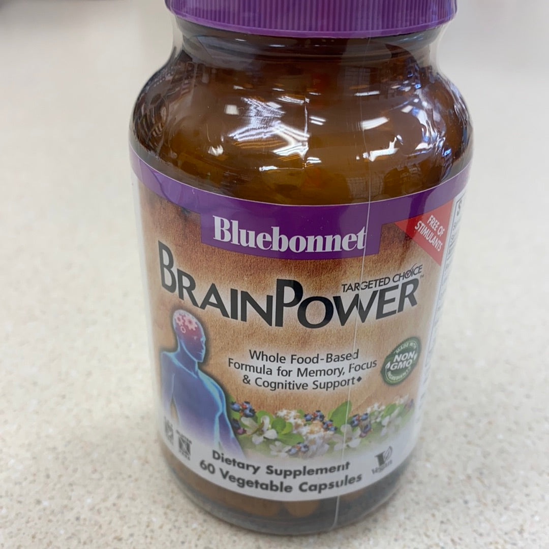 Bluebonnet Brain Power Whole Food-Based Formula - 60 Count – Semper Fi ...