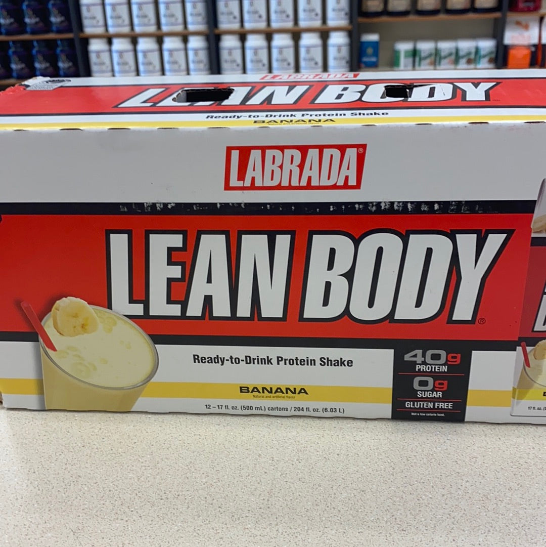 Labrada Lean Body 17oz Ready-to-Drink Banana 12 pack – Semper Fi Nutrition