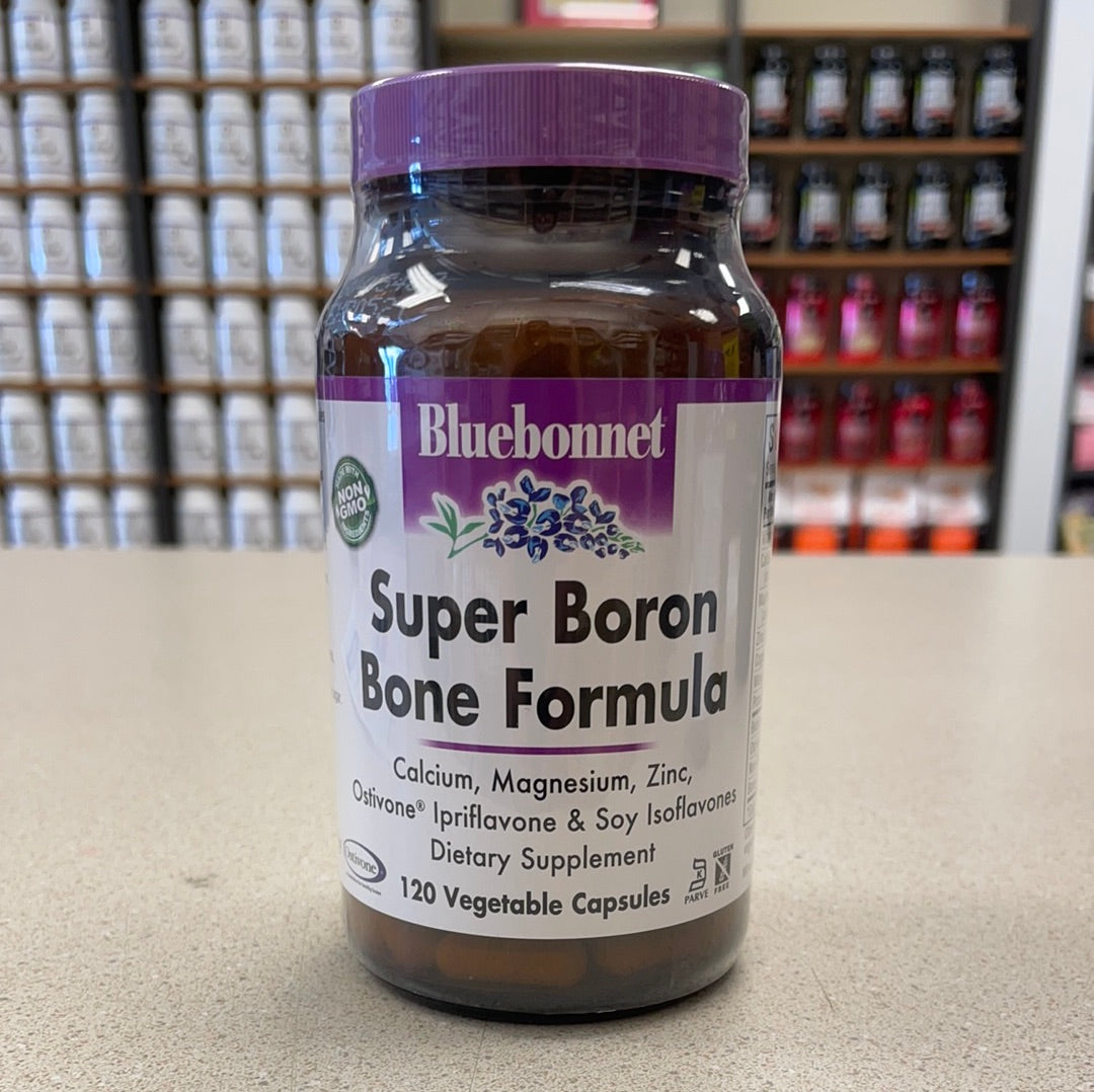 BlueBonnet Super Boron Bone Formula Vegetarian Capsules 120 Count ...