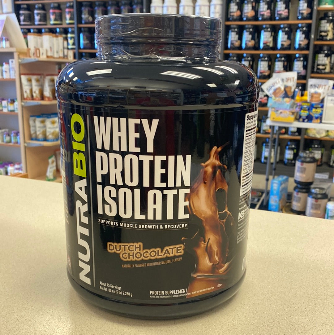 Nutrabio Whey Protein Isolate Dutch Chocolate 5lb – Semper Fi Nutrition