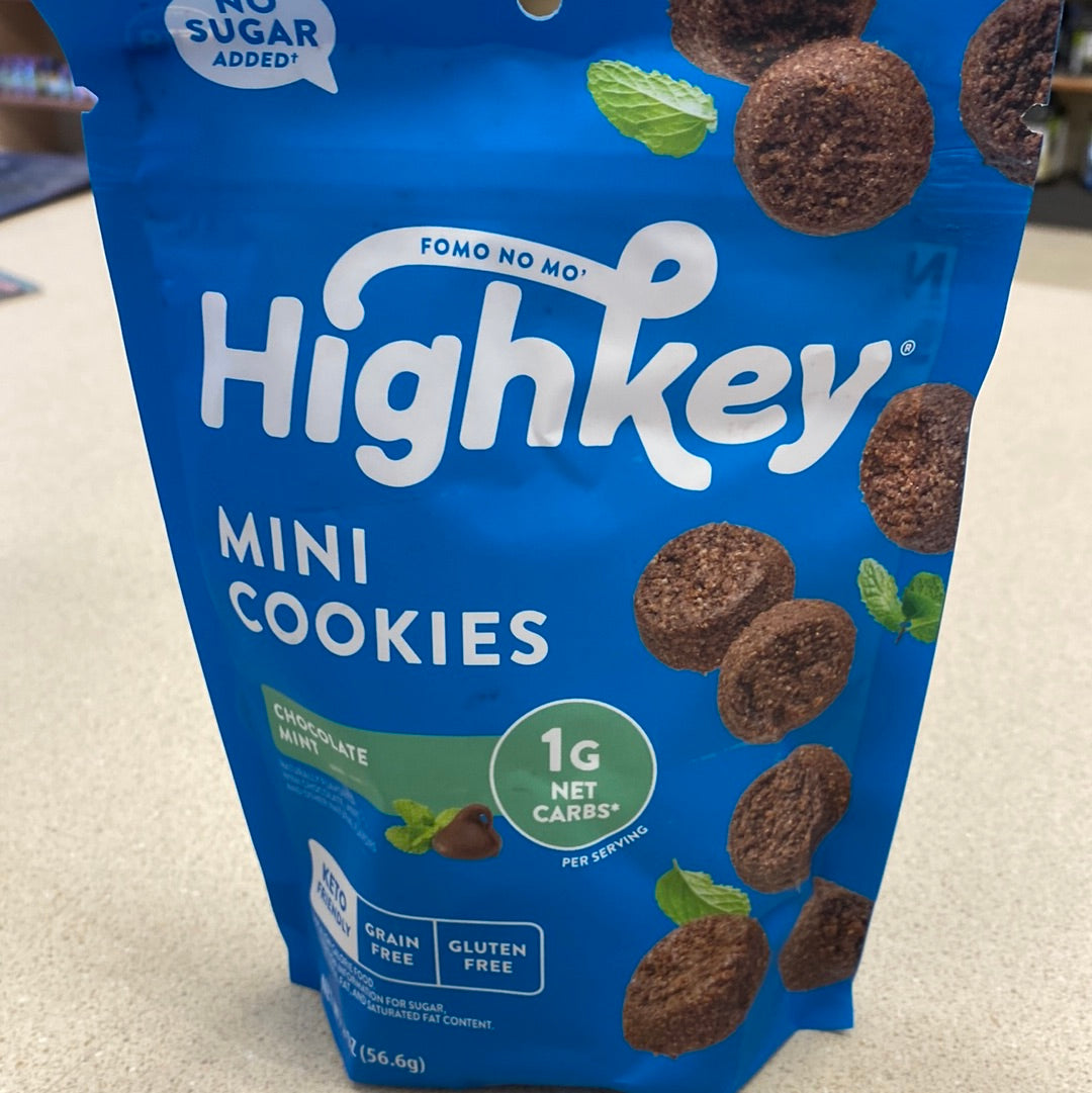 High Key Mini Cookies Chocolate Mint – Semper Fi Nutrition