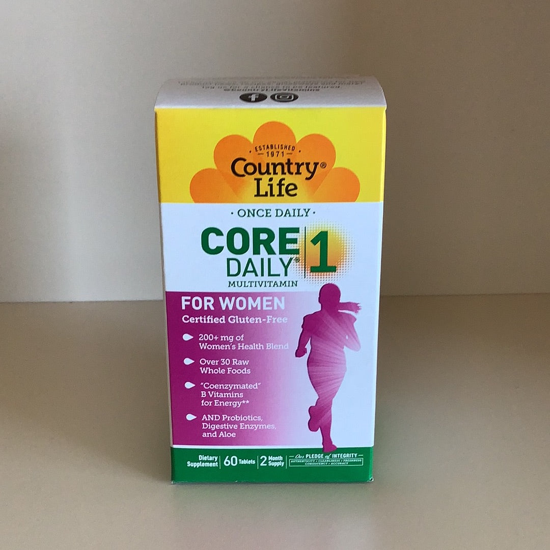 Country Life Core Daily-1 Multivitamins for Women - 60 Tablets – Semper ...